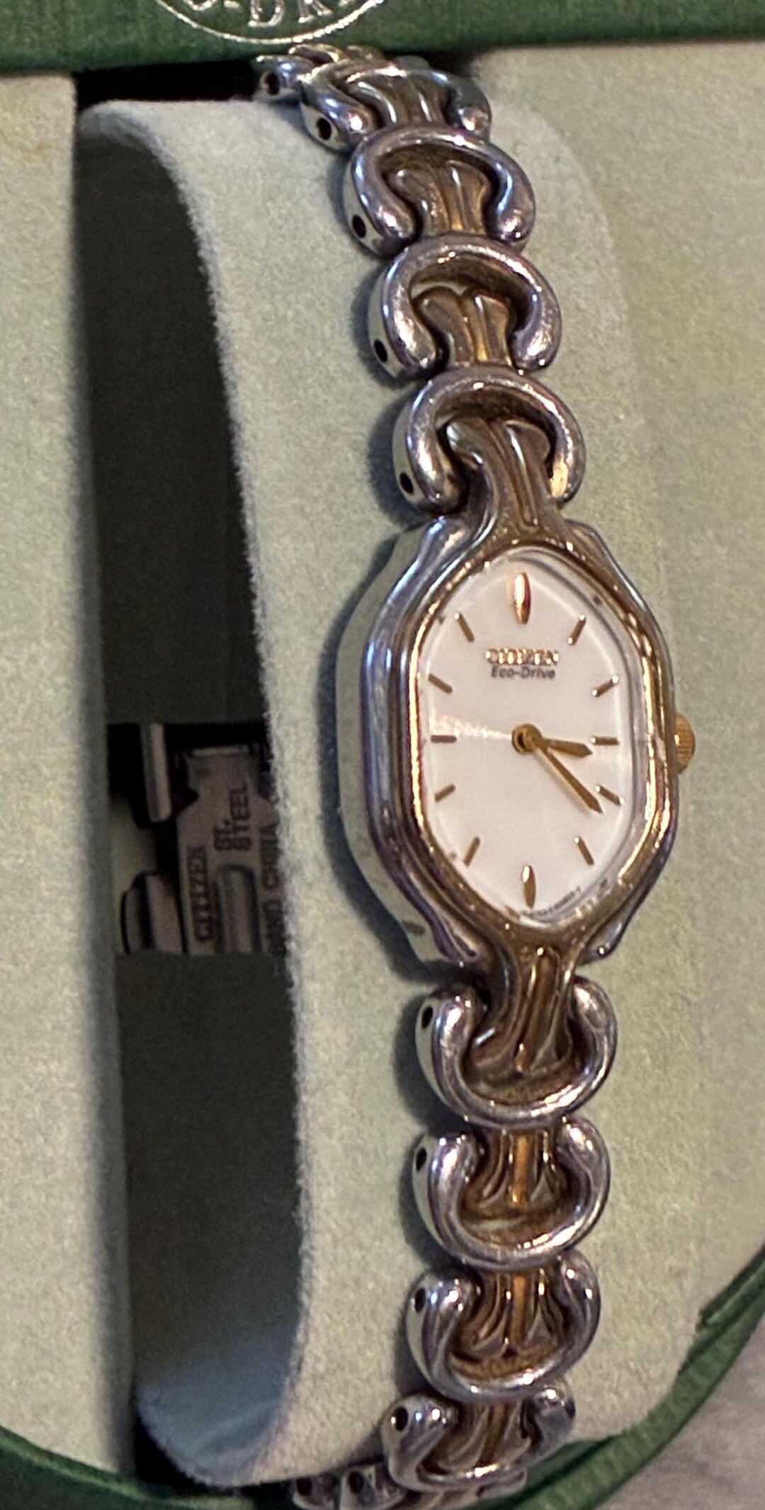 Citizen Eco-drive Ladies Solar Dress Watch Two-tone Silver Gold ...