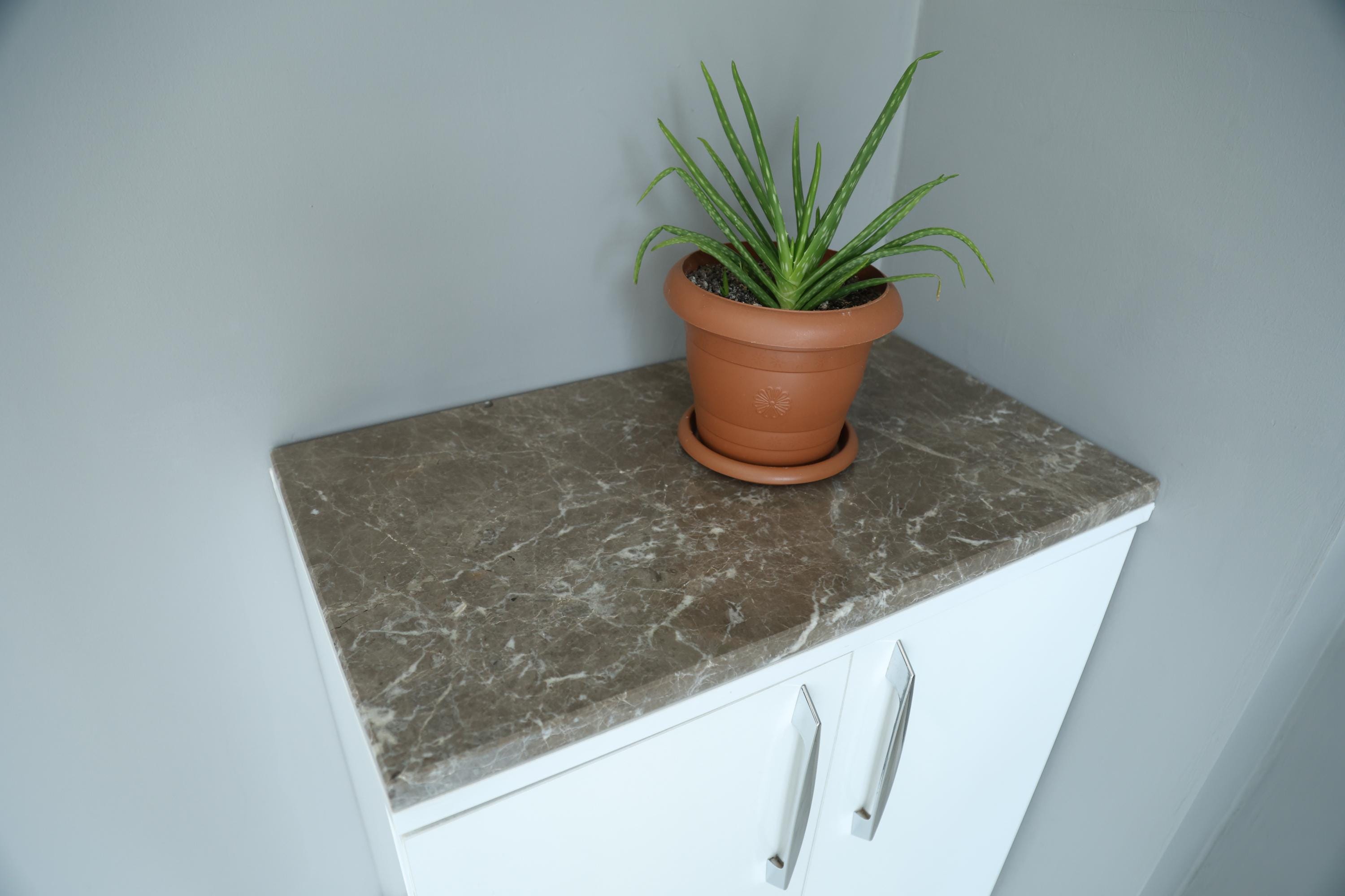 Custom Sizes & Shapes Light Emperador Marble Tops for Table, Dresser ...