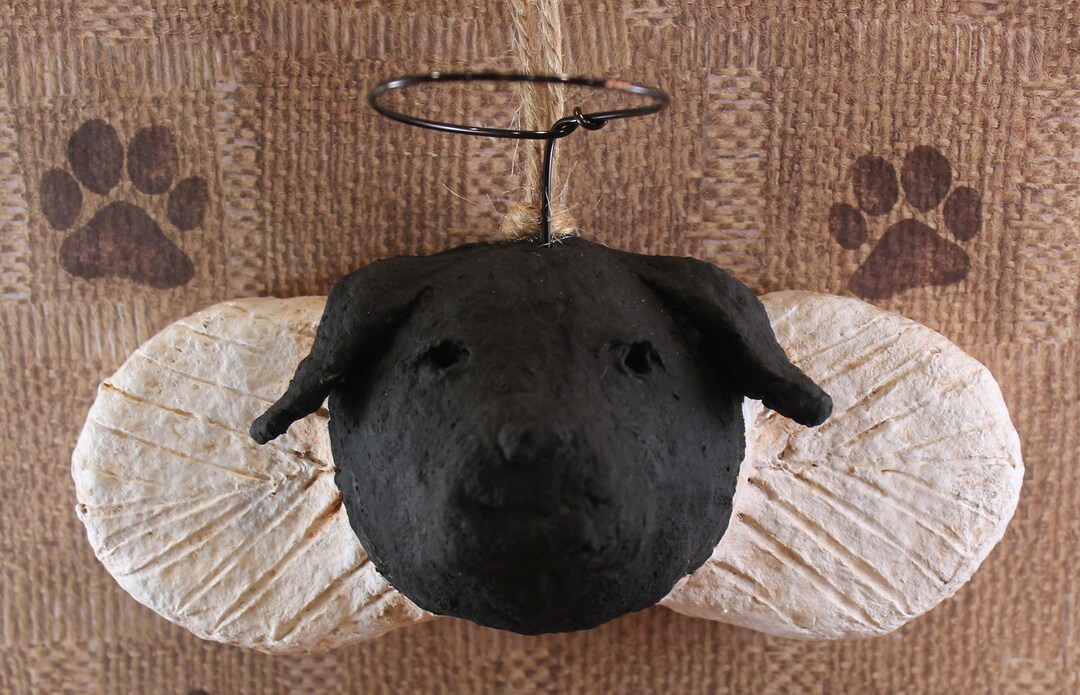 Black Lab Angel Ornament Black Lab Gifts Handmade Lab Gifts Lab Lover ...