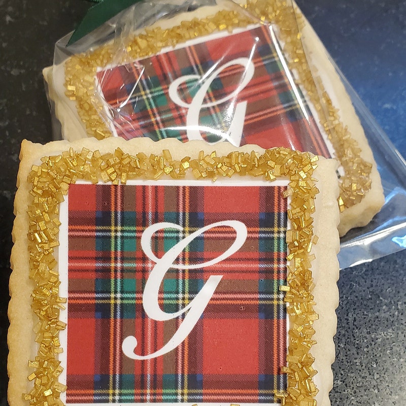 Plaid Cookies - Etsy