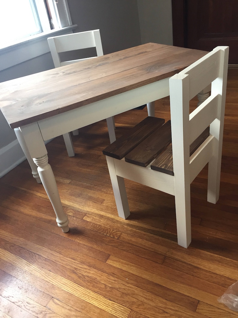 Children's Farmhouse Table and Chairs Sold - Etsy