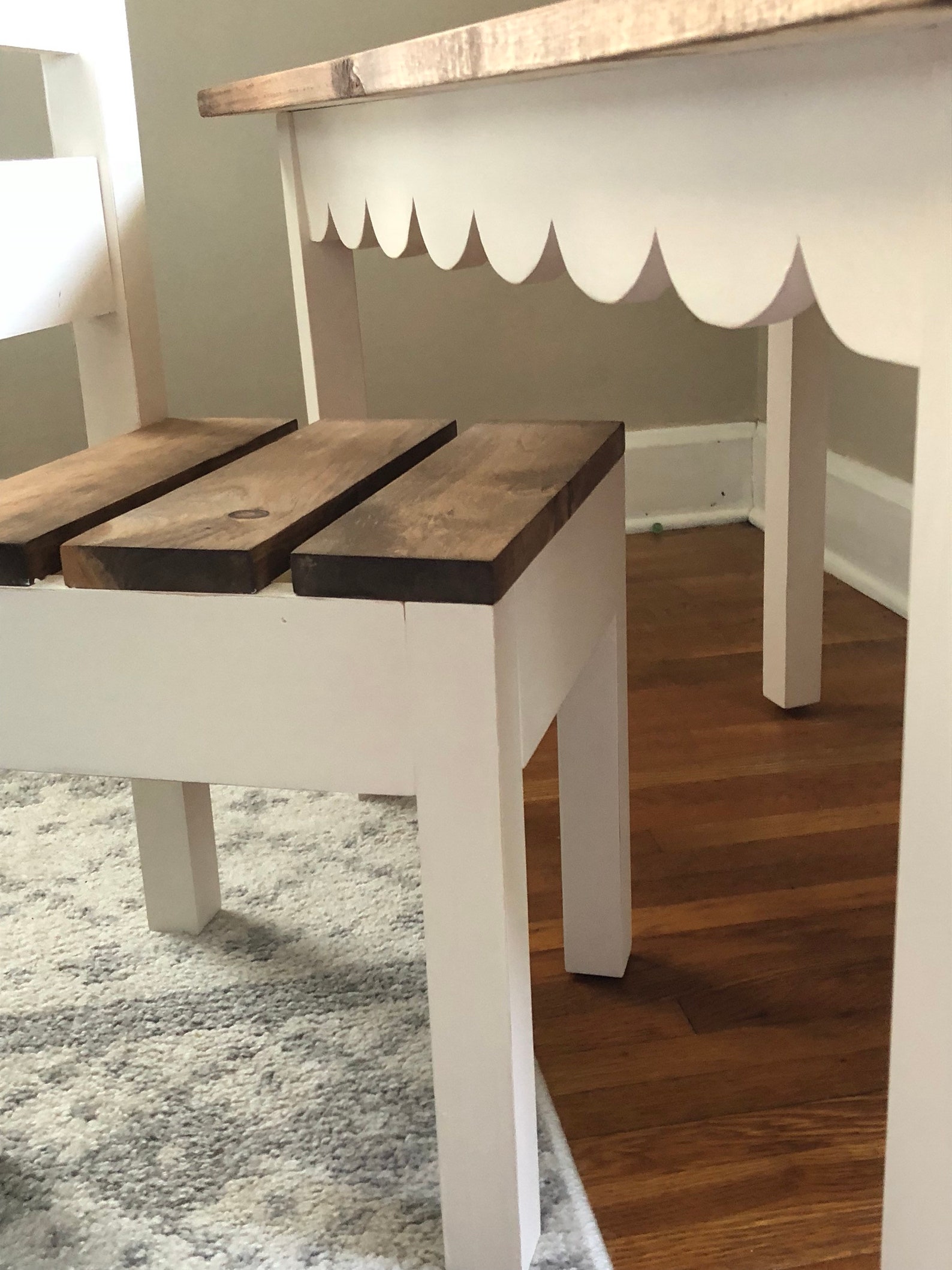 Children's Scalloped Farmhouse Table chairs Sold - Etsy