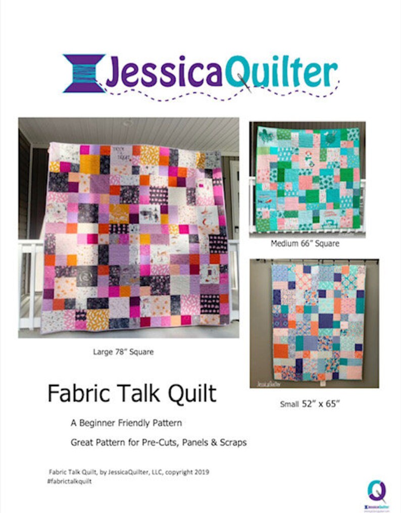 Fabric Talk Quilt Pattern | Etsy Canada