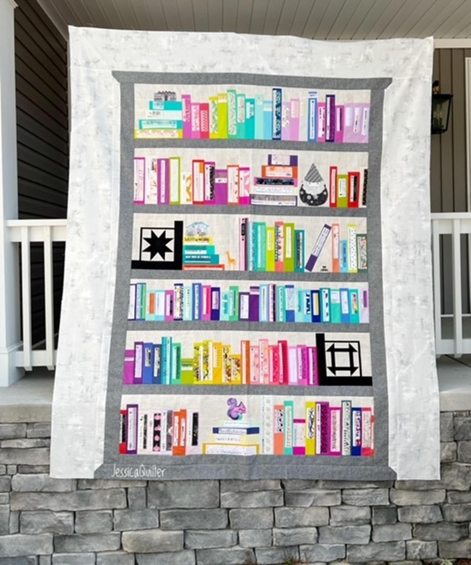 Selvage Bookshelf Quilt Pattern - PDF - Etsy Australia