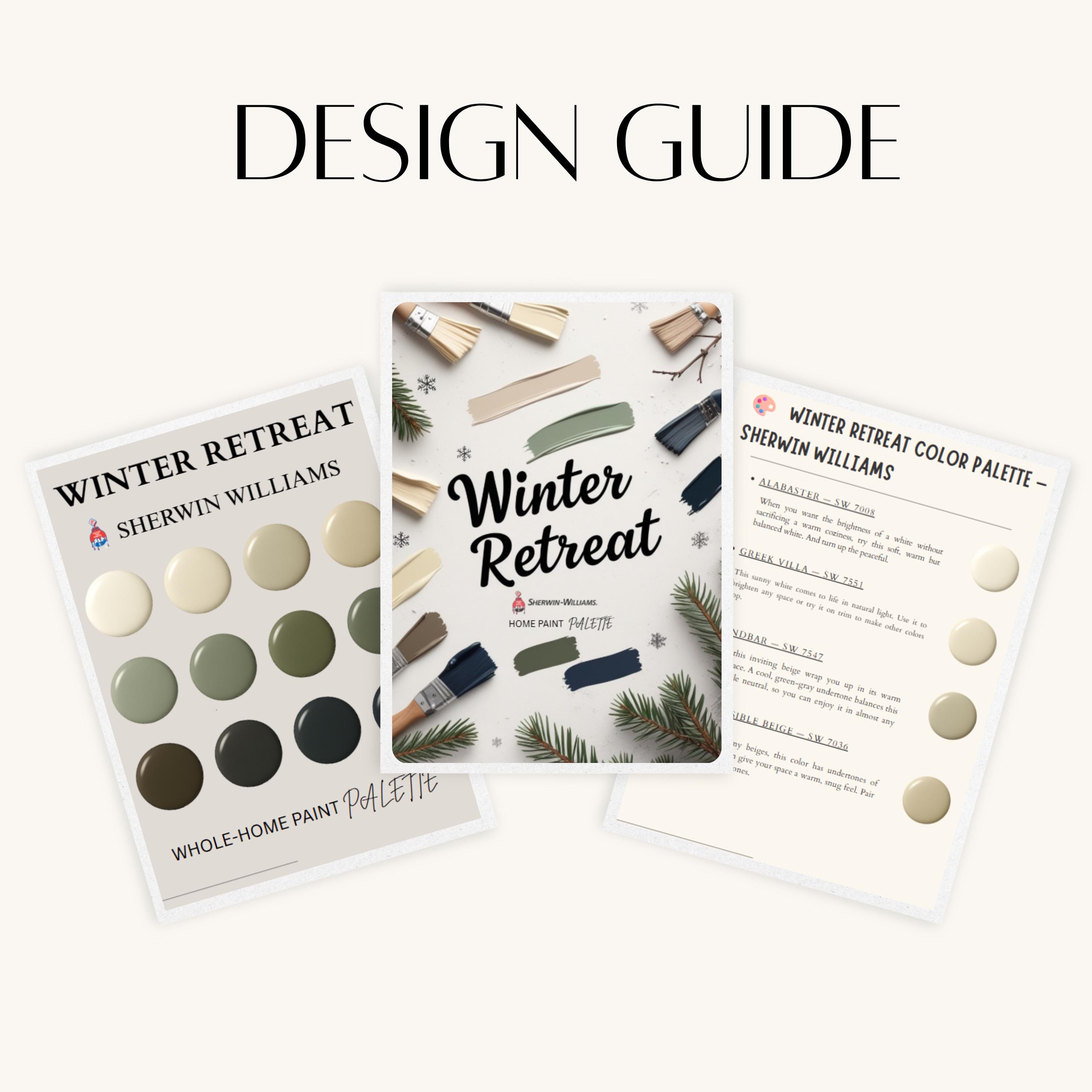 Winter Retreat: Sherwin Williams Paint Palette (digital Download) - Etsy