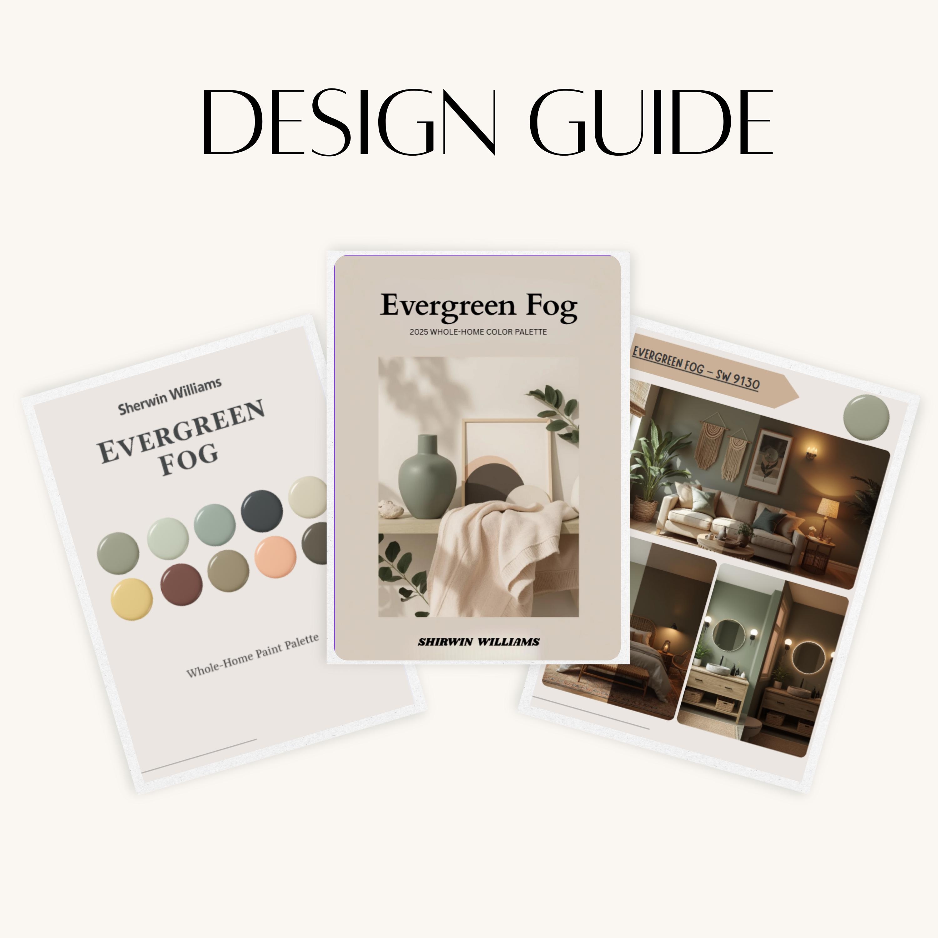 Evergreen Fog Color Palette Guide: Sherwin-williams Paint Combinations ...