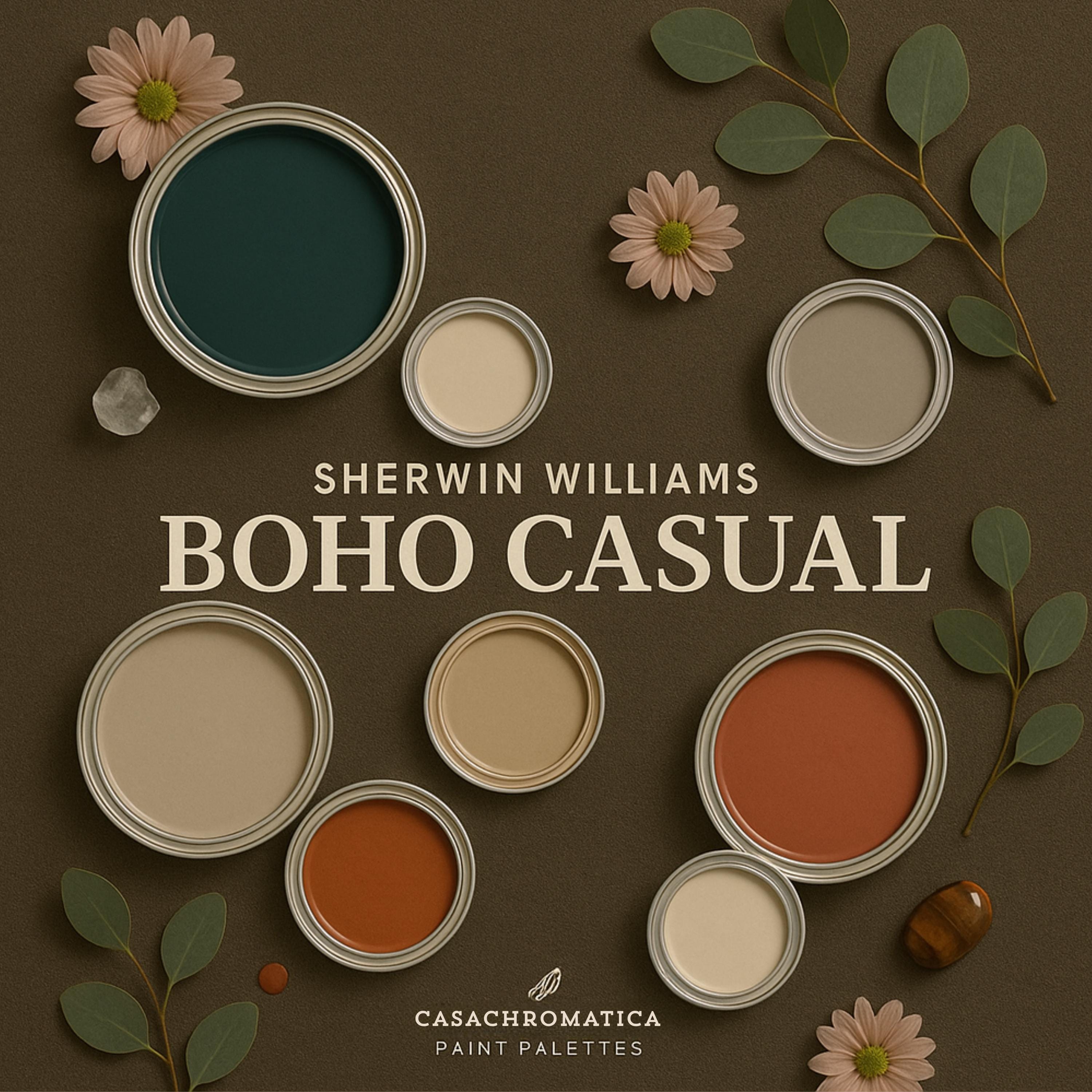 Boho Home Color Palette Guide: Sherwin-williams Paint Colors (digital ...