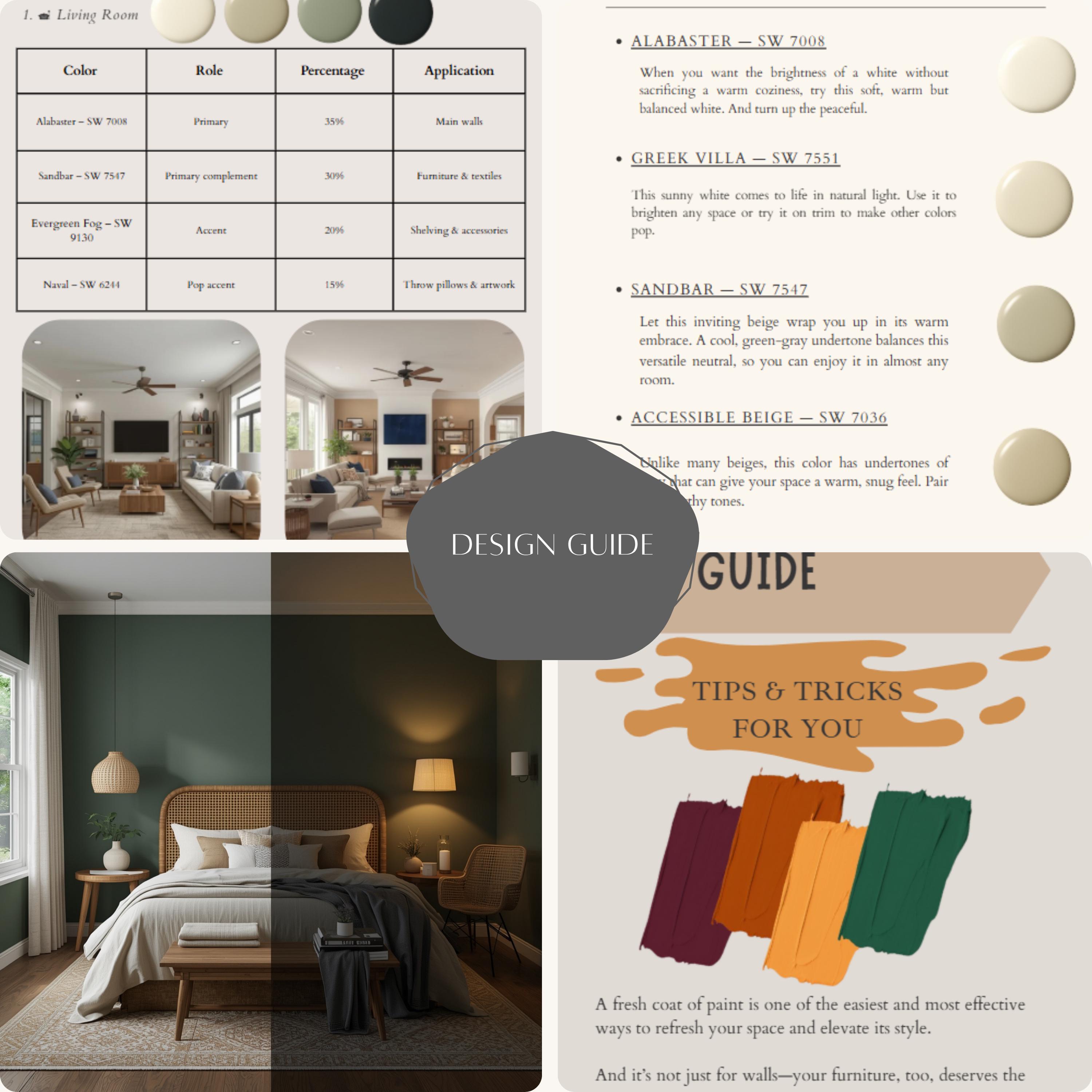 Winter Retreat: Sherwin Williams Paint Palette (digital Download) - Etsy