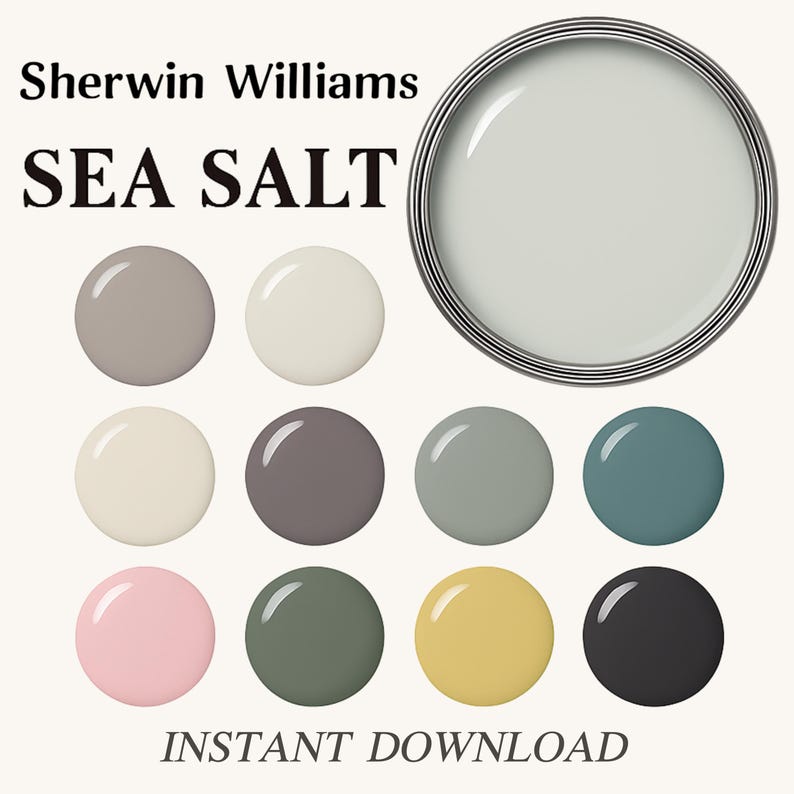 Sea Salt Inspired Home Color Palette: Coastal Whole House Scheme (PDF ...