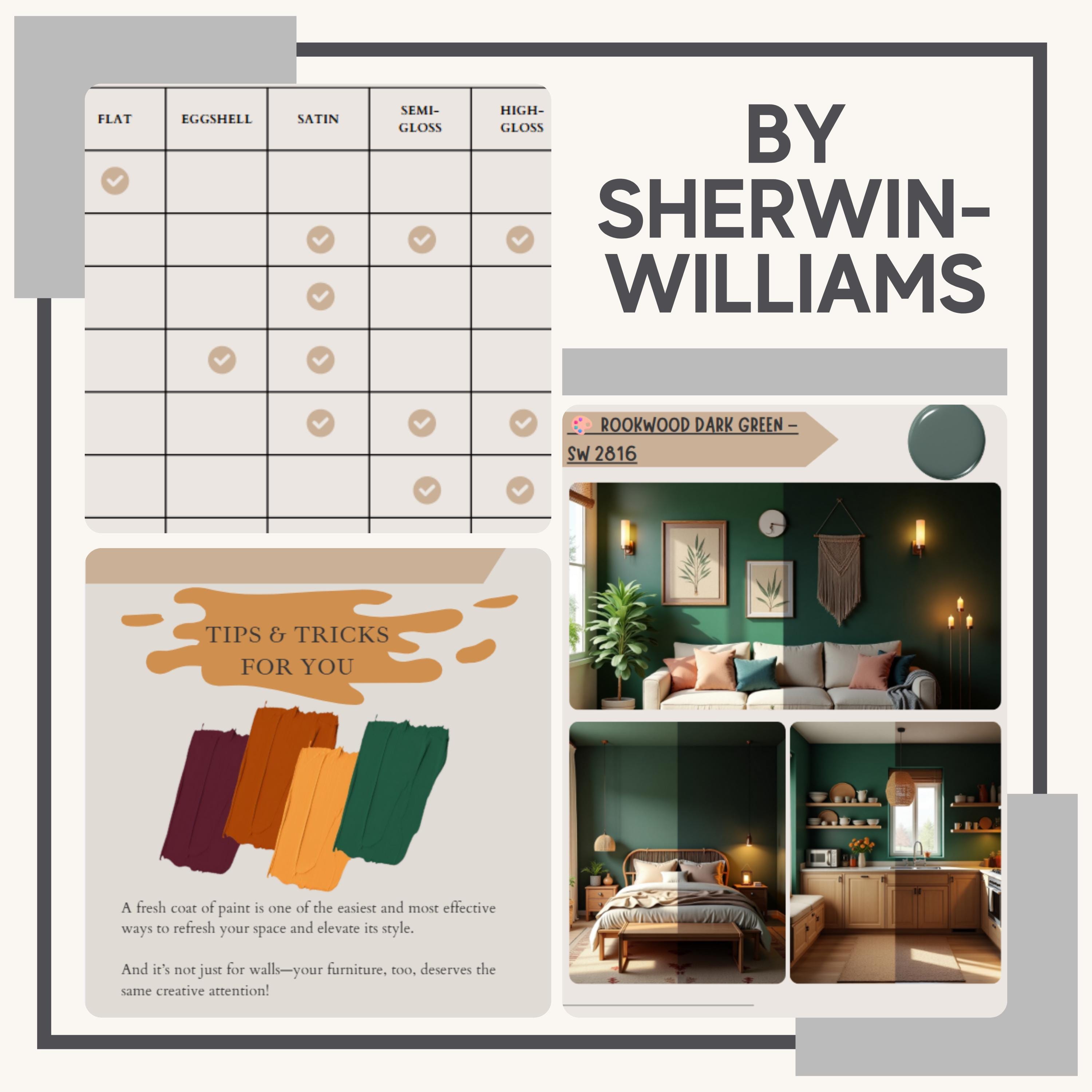 Boho Home Color Palette Guide: Sherwin-williams Paint Colors (digital ...