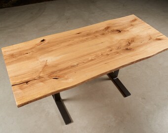 Wood Slab Desk | Etsy