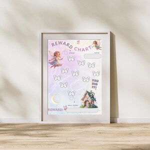 Printable Fairy Reward Chart | Kids Behavior|poppy Toddler Sticker ...