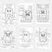 40 Emotions Cute Monsters Coloring Pages |mental Health| Mindful ...