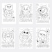 40 Emotions Cute Monsters Coloring Pages |mental Health| Mindful ...