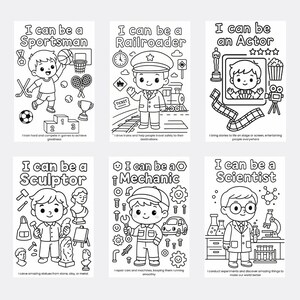 40 Jobs & Career Professions Kids Coloring Pages| Community Helpers ...