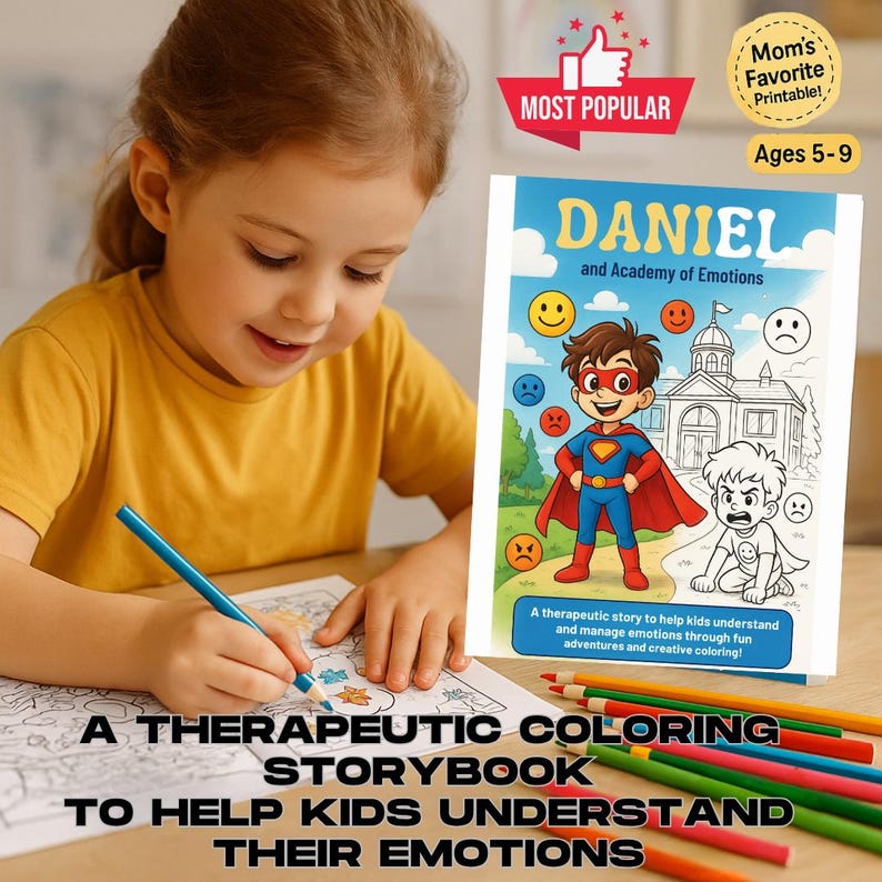 Superhero Therapeutic Printable SEL Story| Kids Workbook Activity ...