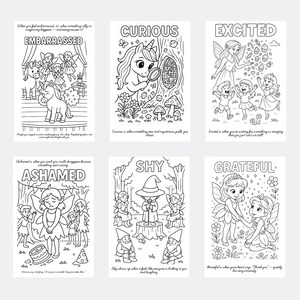 35 Fairy Magical Forest Coloring Pages| Kids Emotions & Feelings ...