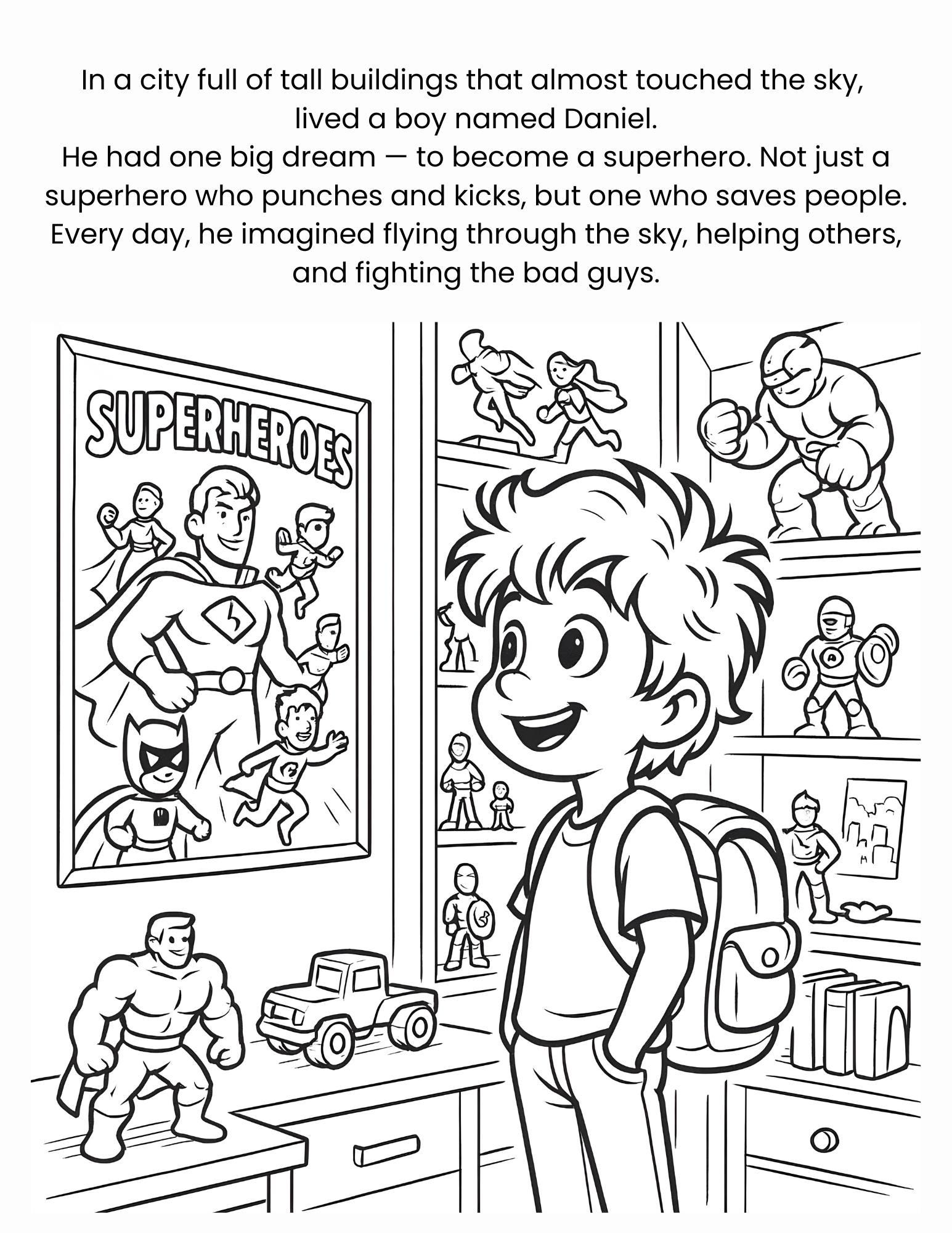 Superhero Therapeutic Printable SEL Story| Kids Workbook Activity ...