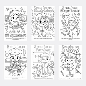 40 Jobs & Career Professions Kids Coloring Pages| Community Helpers ...