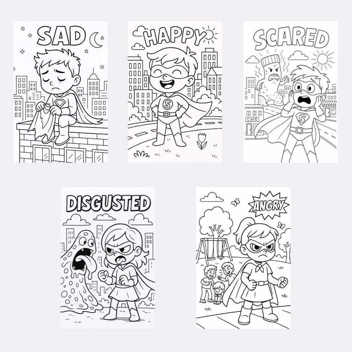 Superhero Social Emotional Learning Personalized Kids Poster| Emotion ...