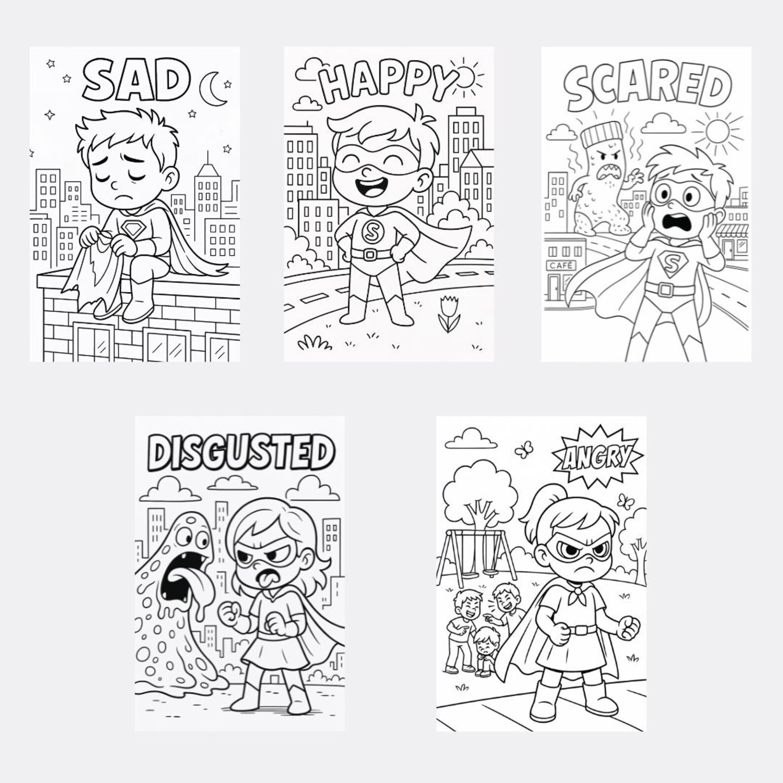 Superhero Social Emotional Learning Personalized Kids Poster| Emotion ...