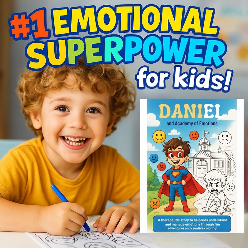 Superhero Therapeutic Printable SEL Story| Kids Workbook Activity ...