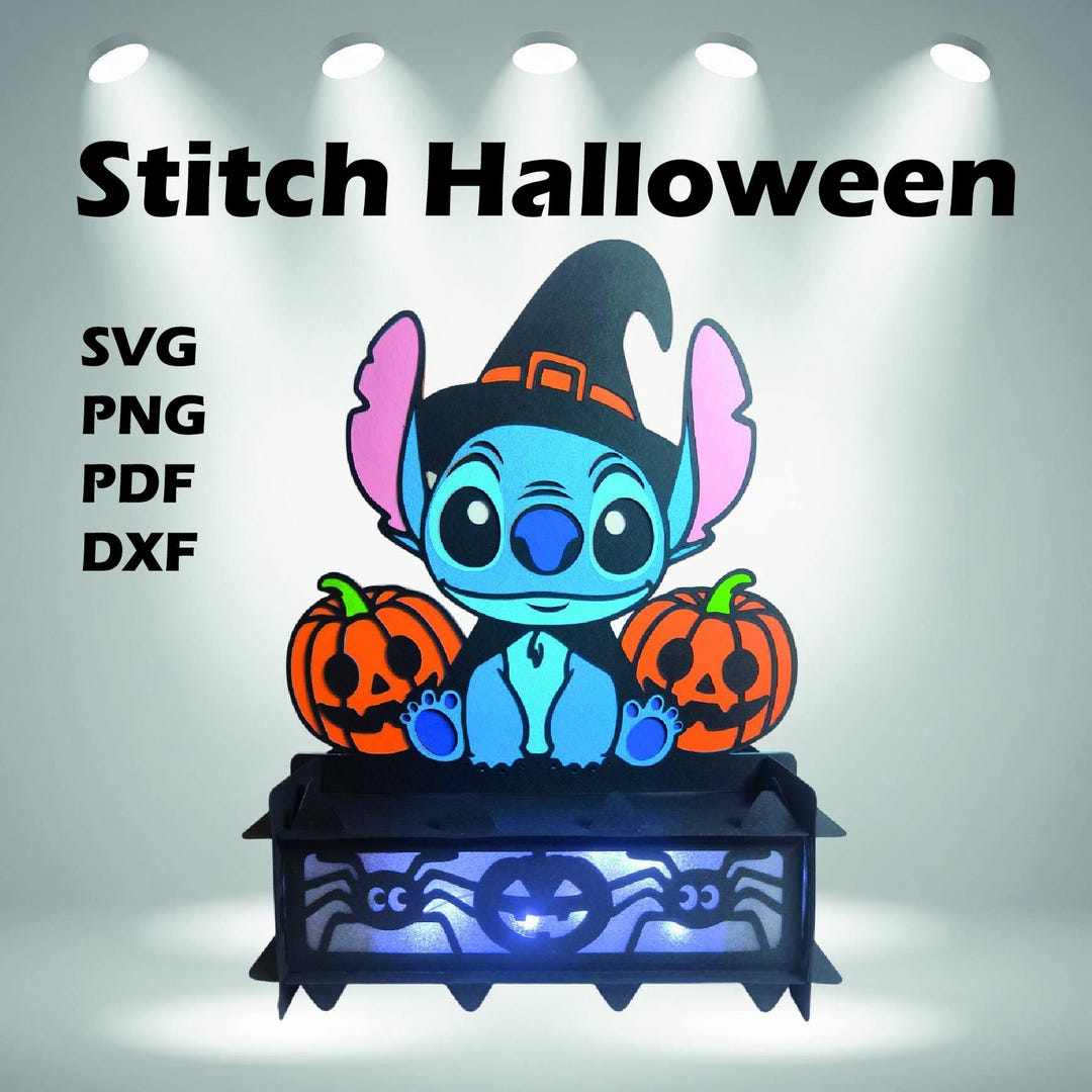 Stitch Halloween Lantern - Etsy