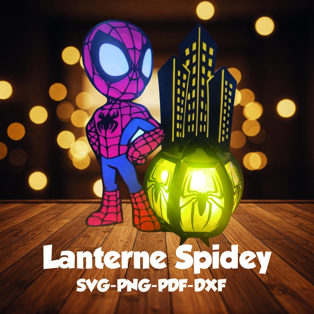 Spiderman Lantern - Etsy