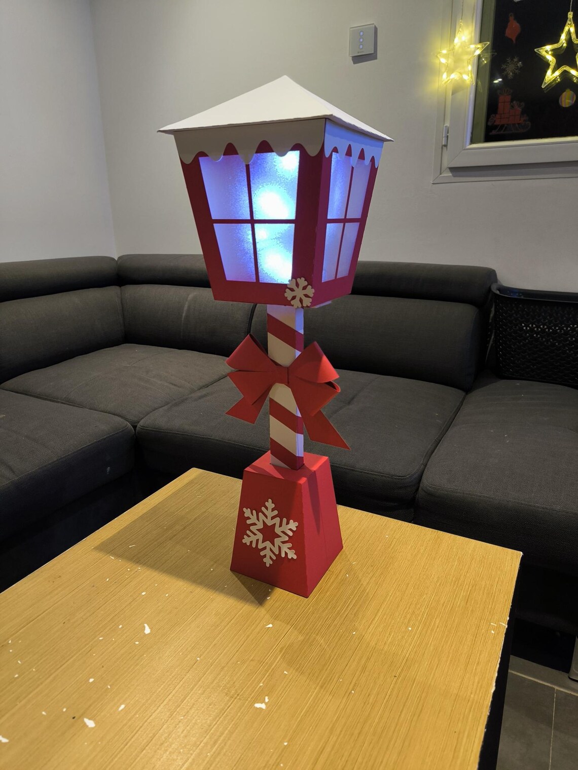 Christmas Paper Lantern Lamppost – Digital Download – DIY Papercraft ...