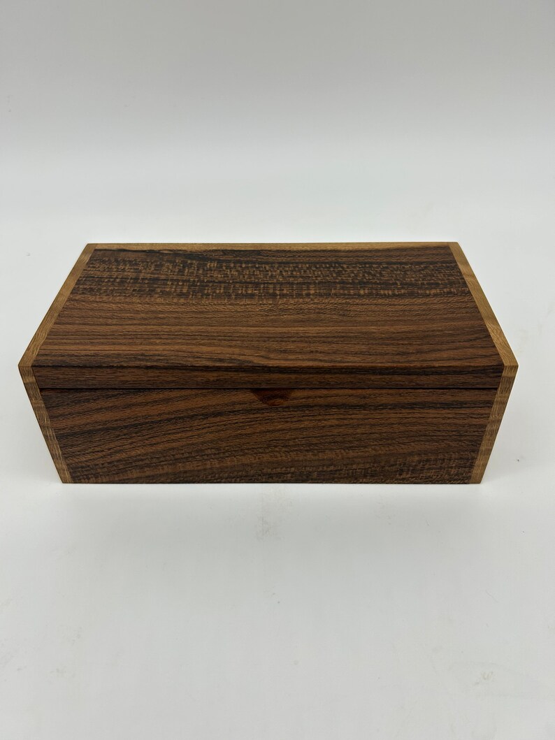 Exotic Bocote Wood and Figured White Oak Wood Lidded Box - Etsy
