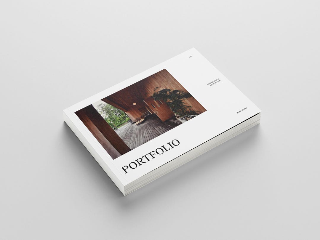 Architecture Portfolio Template | Indesign Brochure - Etsy