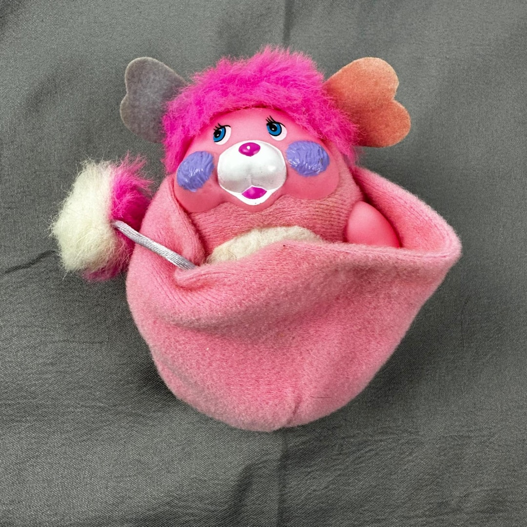 Vintage 1985 Mattel Pocket Popples Pink "party" Popple Plush Soft Toy ...