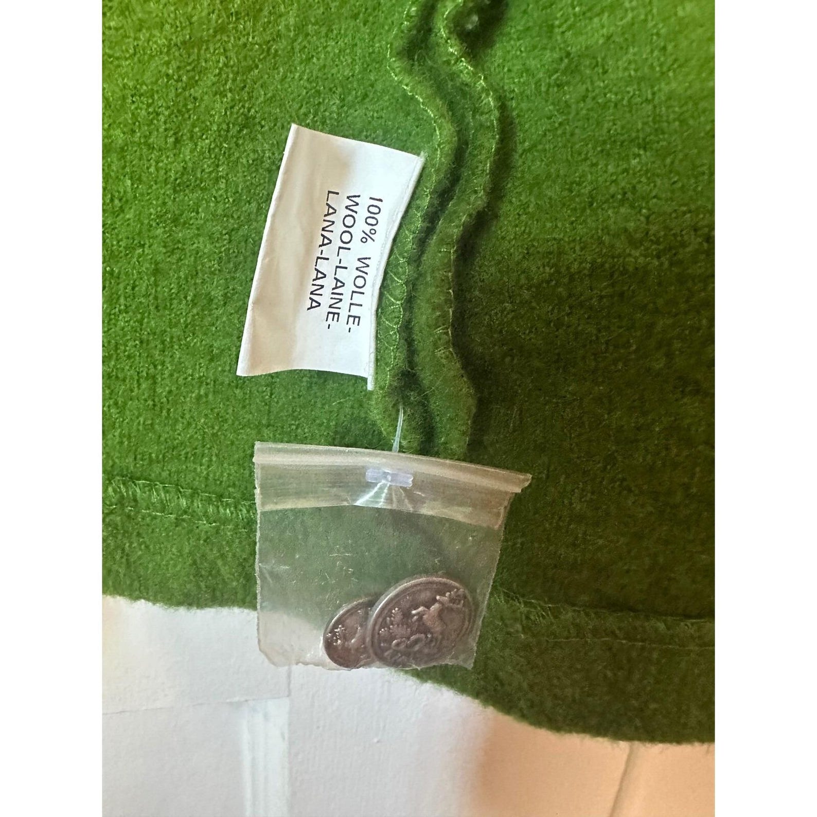 Vintage Green Wool Jacket by Kaiserjager European Size 46 - Etsy