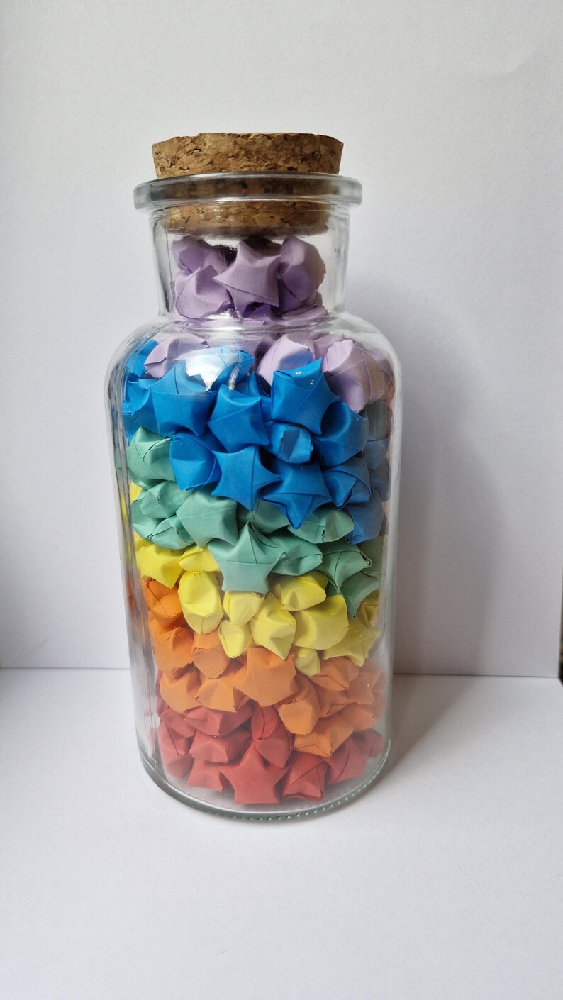 Jar of Origami Lucky Stars - Etsy