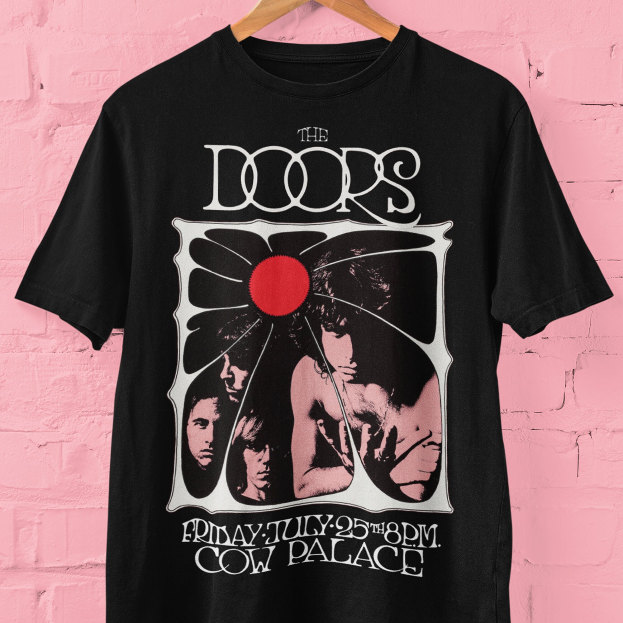 The Doors Rock Roll 1960s Graphic Band Short Sleeve Tee Rock and Roll Fans Gift Classic 60s Rock T Shirt Etsy