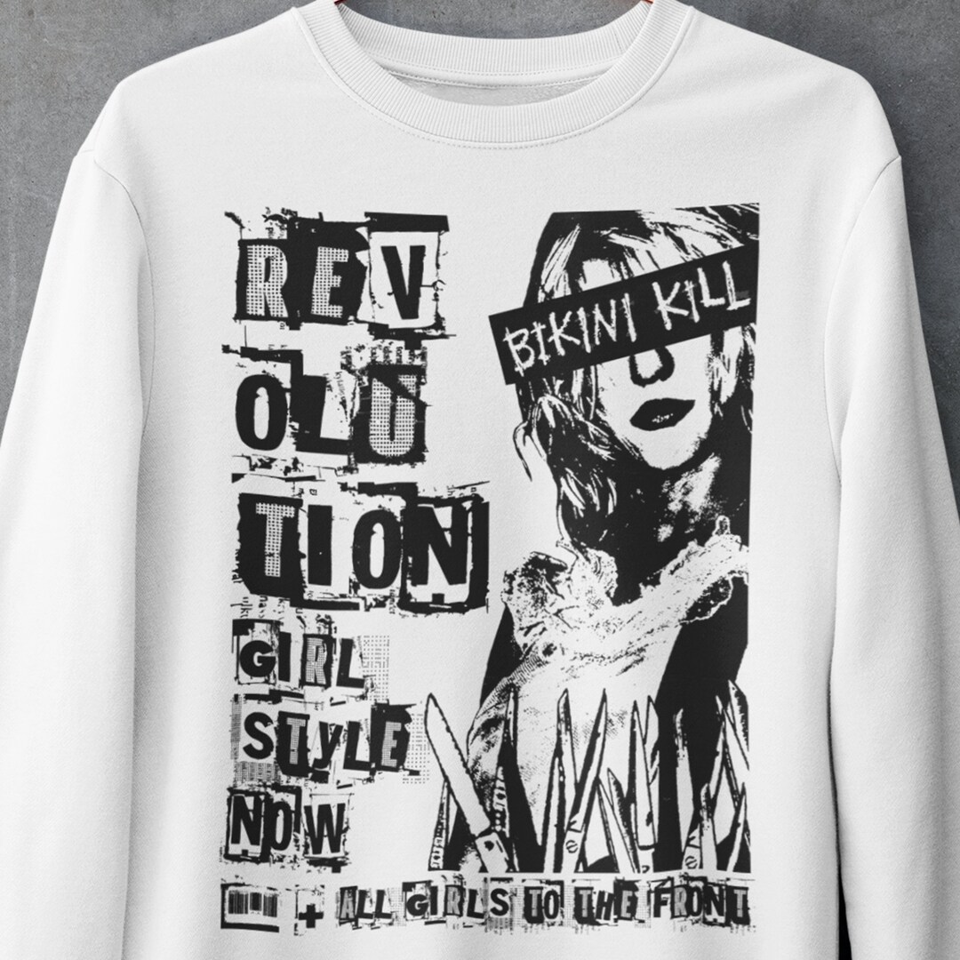 Bikini Kill Sweatshirt Bikini Kill Revolution Girl Style Crewneck ...
