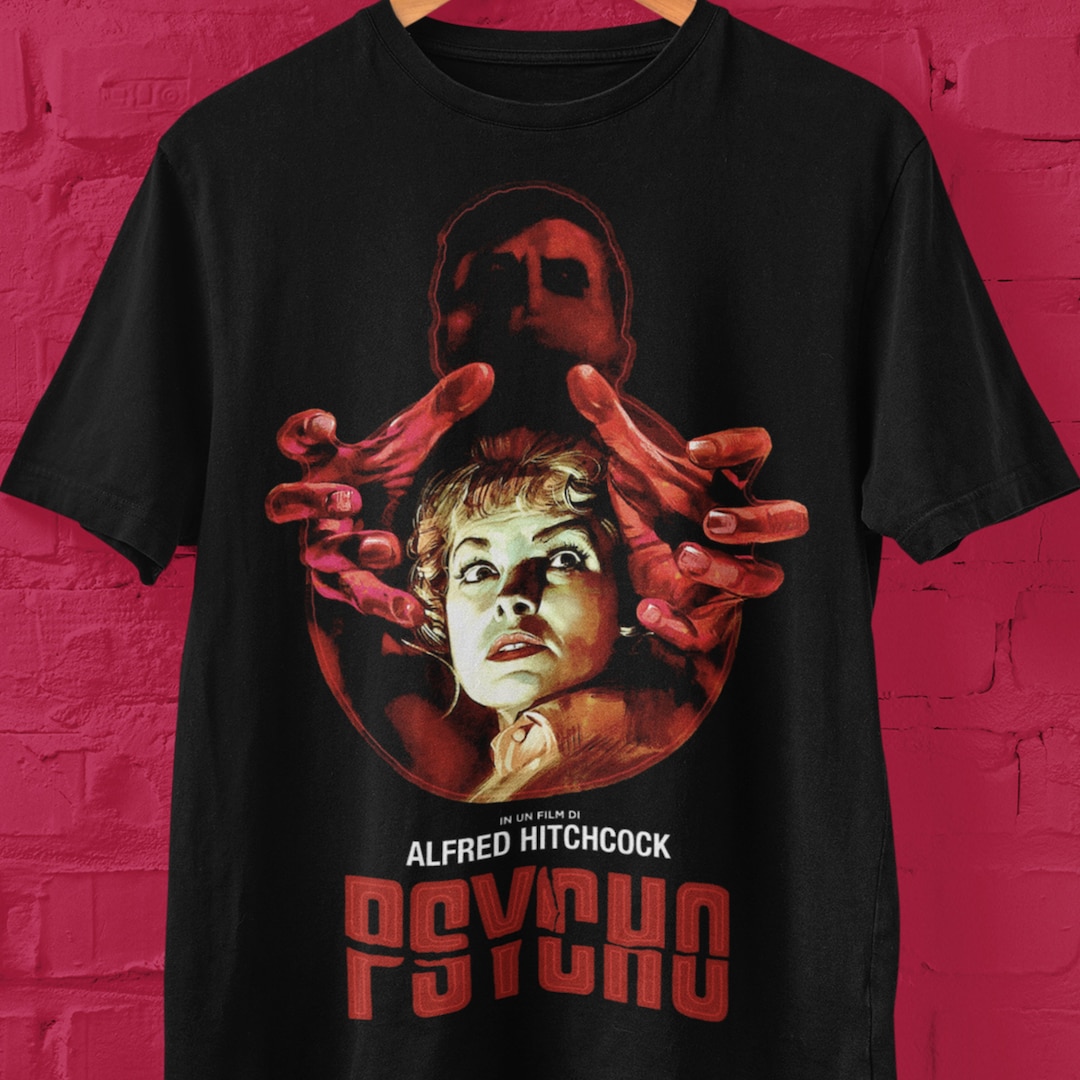 Psycho T Shirt, Alfred Hitchcock Movie Shirt, Psycho Movie Graphic ...