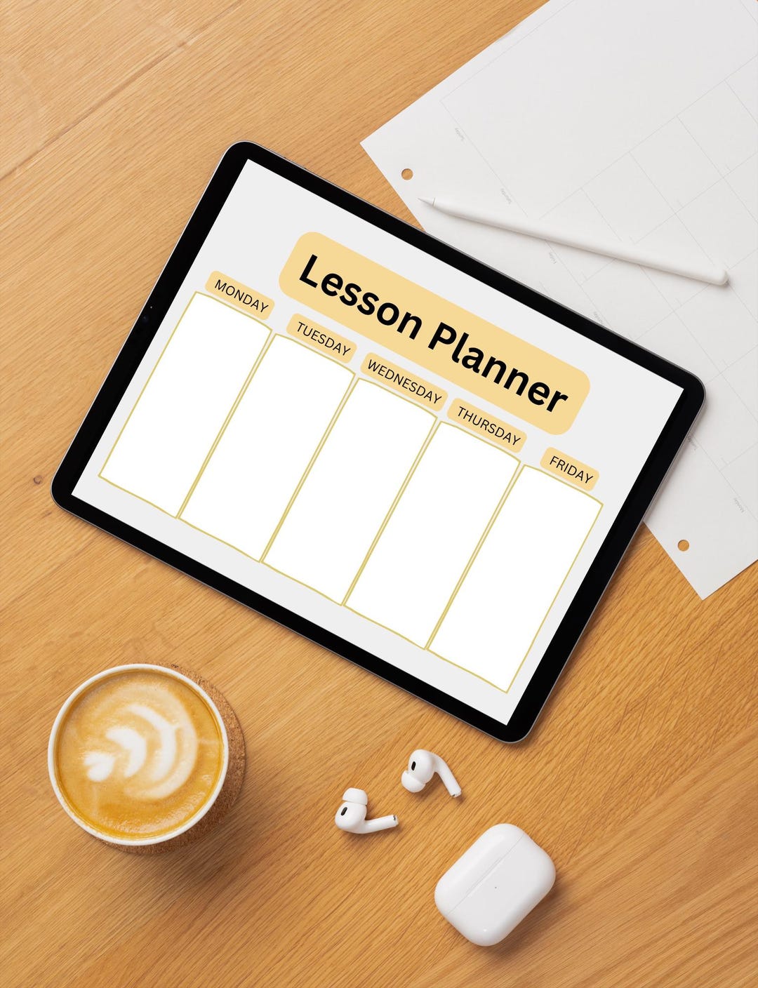 Lesson Plan Template, Weekly Lesson Plan Printable, Lesson Planner ...