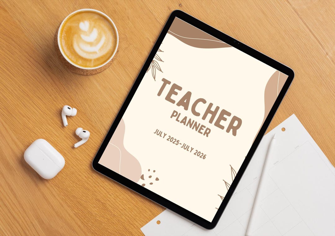 Teacher Planner, Lesson Planner 2025-2026, Teacher Digital Planner ...
