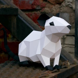 Papercraft 3d RAT MOUSE #2 Low Poly Paper Sculpture Diy Gift Decor Kids ...