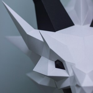 Papercraft 3d DRAGON Sculpture Pepakura Wall Decor Smaug From Fantasy ...