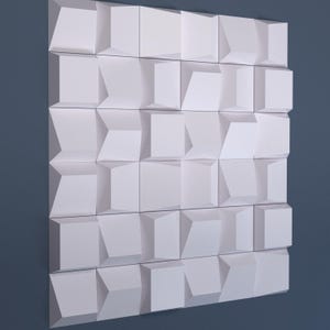 Papercraft 3D INSTALLATION SQUARES 3 Version Templates Pepakura Low ...