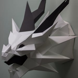 Papercraft 3d DRAGON Sculpture Pepakura Wall Decor Smaug From Fantasy ...