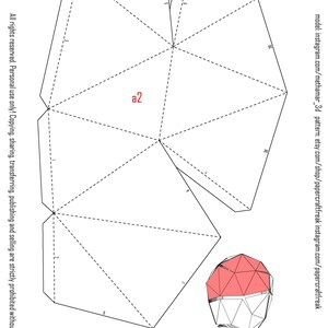 Papercraft 3D 4 BALLOONS + Wall Bonus Pepakura Pdf Template Low ...