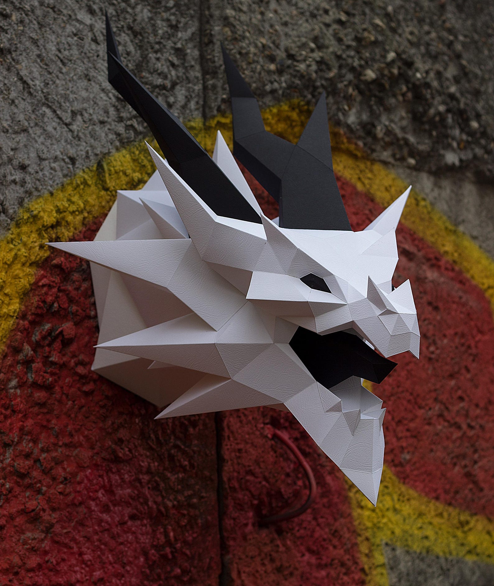 Papercraft 3d DRAGON Sculpture Pepakura Wall Decor Smaug From Fantasy ...