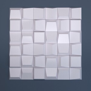 Papercraft 3D INSTALLATION SQUARES 3 Version Templates Pepakura Low ...