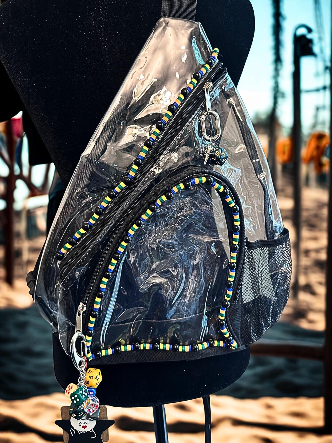 THE MARY Clear Slingback Backpack - Etsy