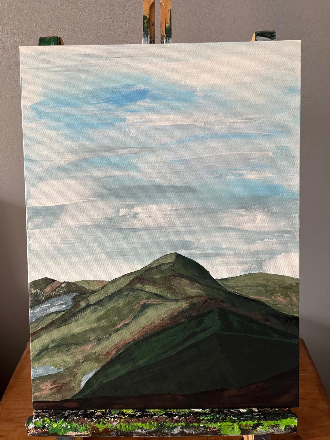Snowdon View Acrylic Painting - Landscape Art, 12x16in - Etsy