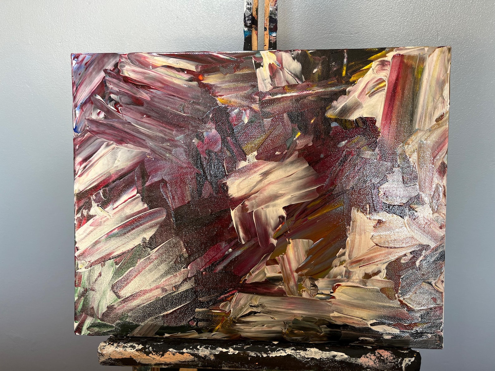 Abstract Acrylic Painting "anger" - 11x14in Edged Canvas - Etsy