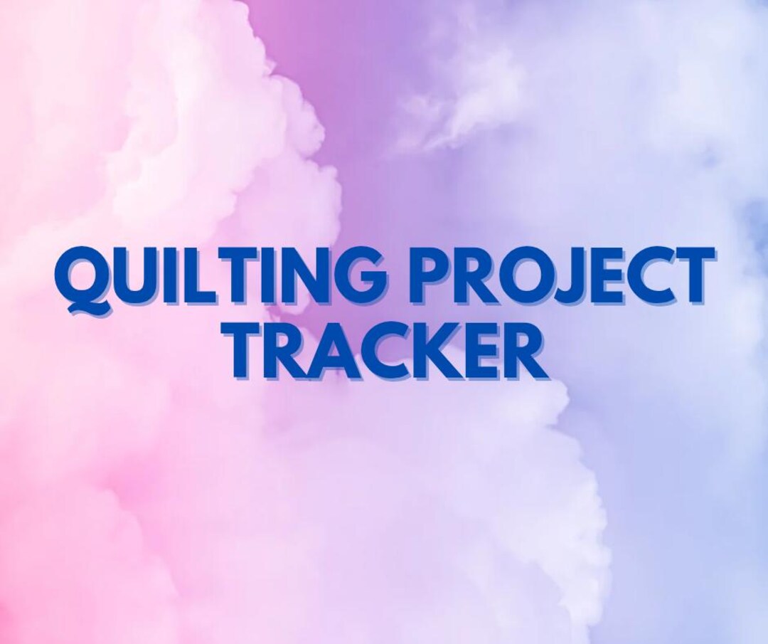 Project Tracker for Quilting - Etsy